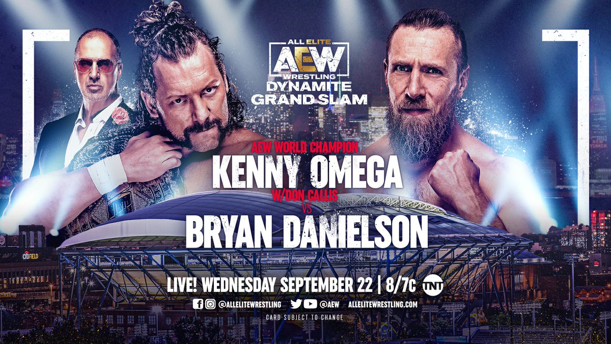 AEW Dynamite - Grand Slam - September 22, 2021 - Falls Count Anywhere AEW Dynamite - Grand Slam - September 22, 2021 - Falls Count Anywhere