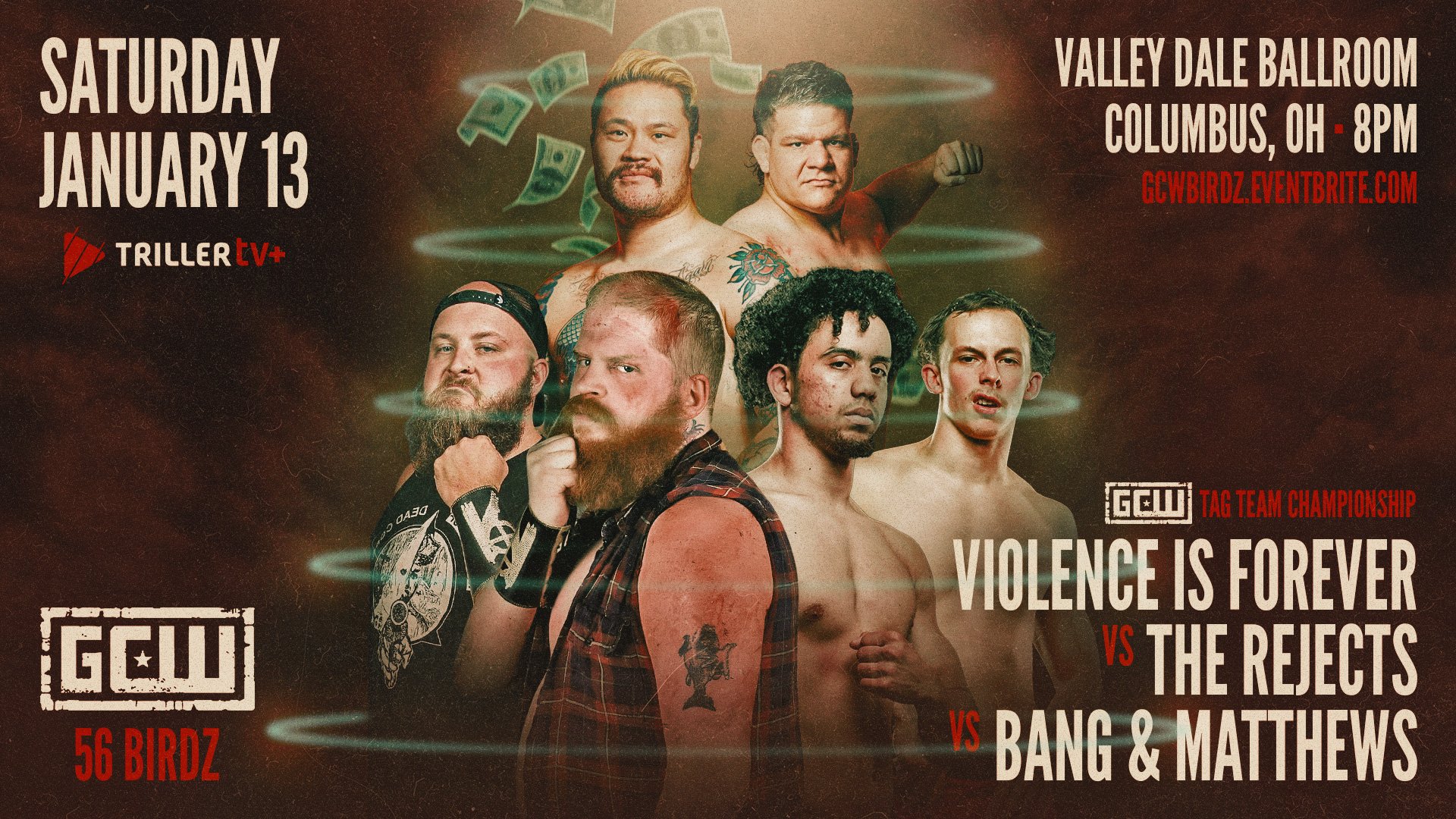 GCW 56 Birdz - January 13, 2024 - Falls Count Anywhere